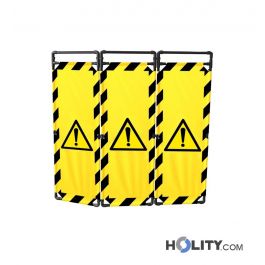 Barriera da cantiere con logo h972_115