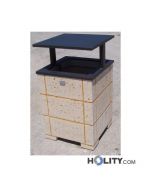 Cestone per la raccolta dei rifiuti in cemento h19184