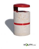 Cestone per la raccolta dei rifiuti in cemento h19184