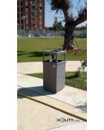 Cestone portarifiuti in cemento h45016