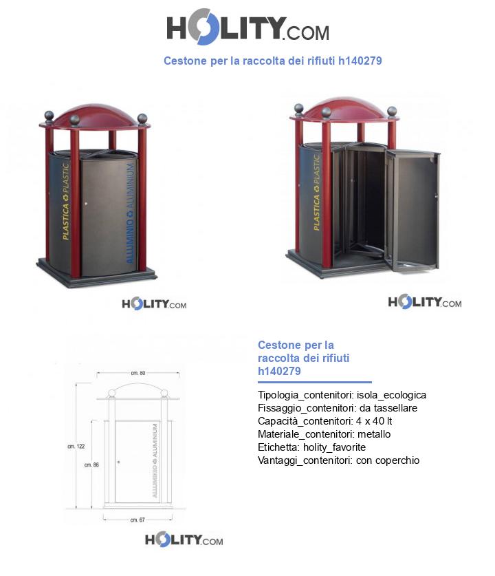 Cestone per la raccolta dei rifiuti h140279
