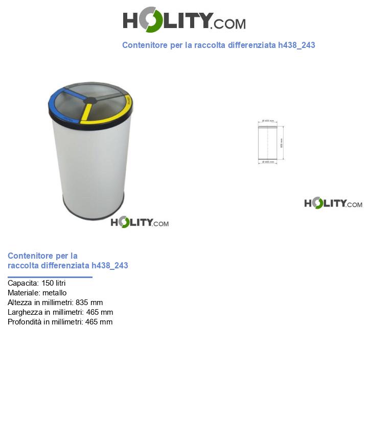 Contenitore per la raccolta differenziata h438_243