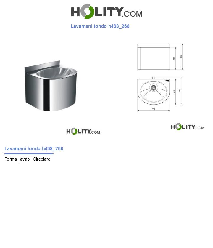 Lavamani tondo h438_268