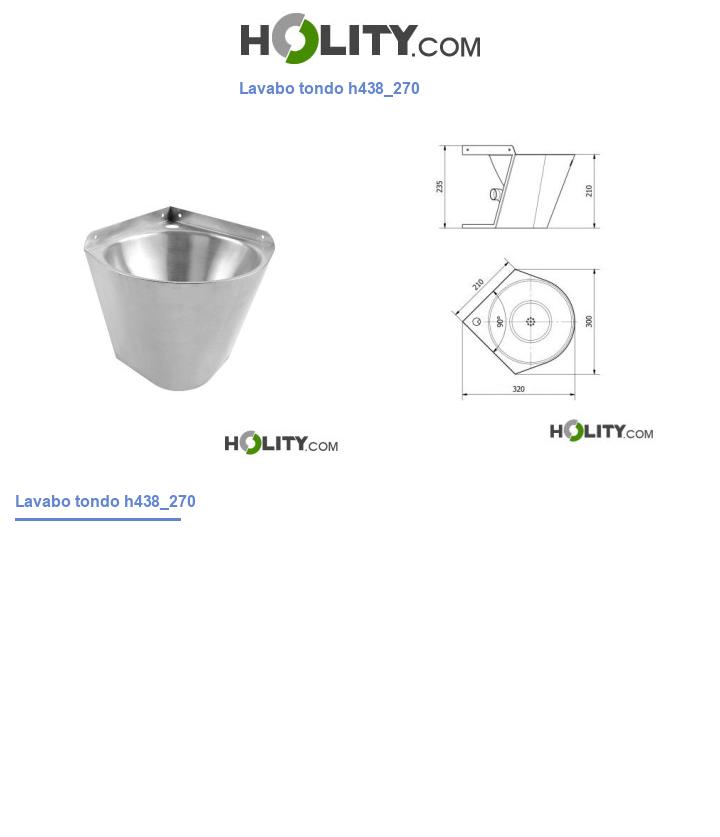 Lavabo tondo h438_270