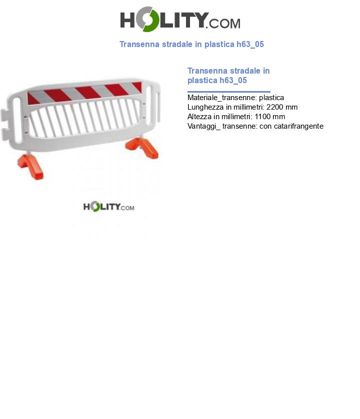 Transenna stradale in plastica h63_05