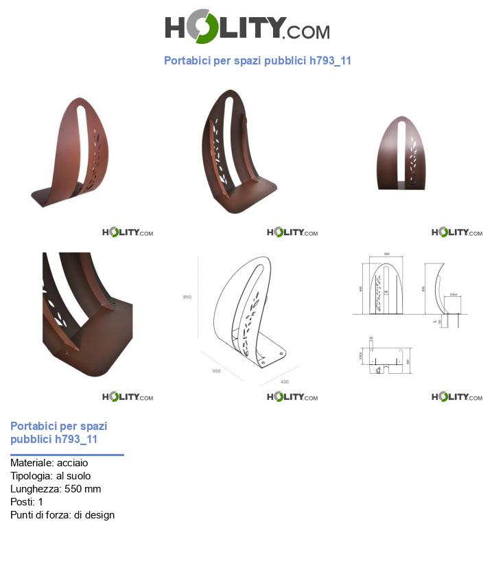 Portabici per spazi pubblici h793_11